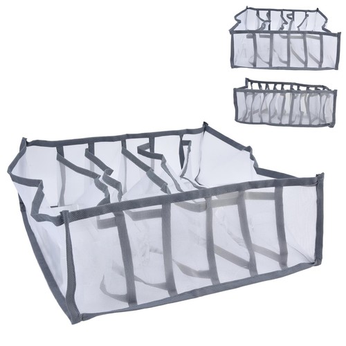 Underwear Mesh Foldable Breathable Multi Cells Socks Storage Box JY | eBay Australia