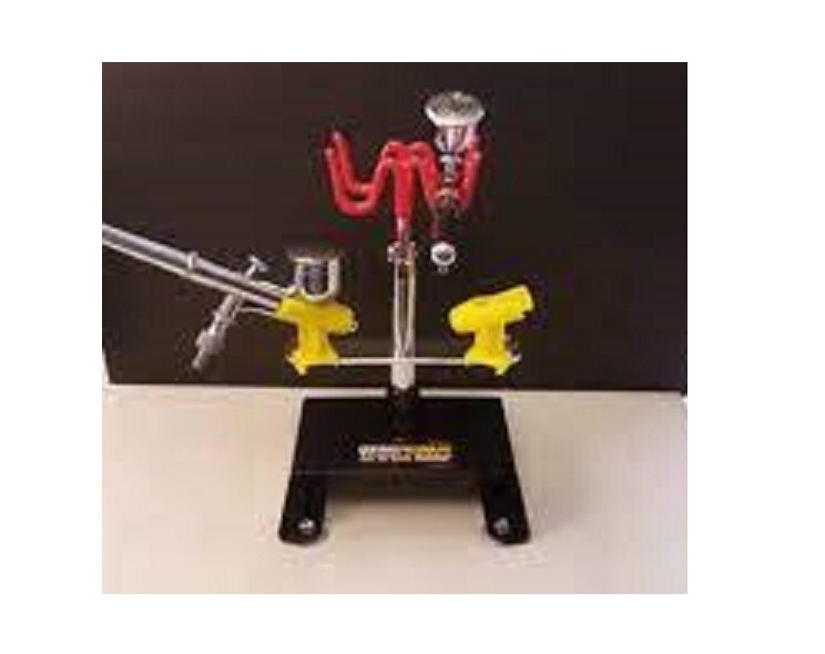 New Table Top AIRBRUSH HOLDER Station Stand Holds 4 Airbrushes Swivel ...