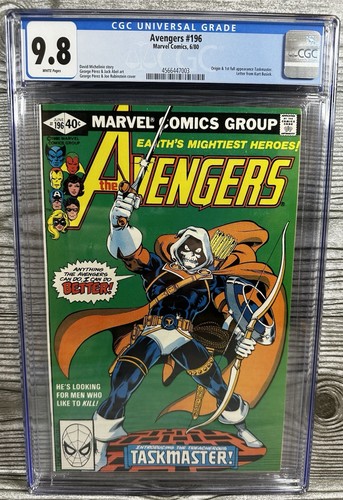 Avengers #196 - Marvel Comics 1980 CGC 9.8 Origin + 1st full appearance ...