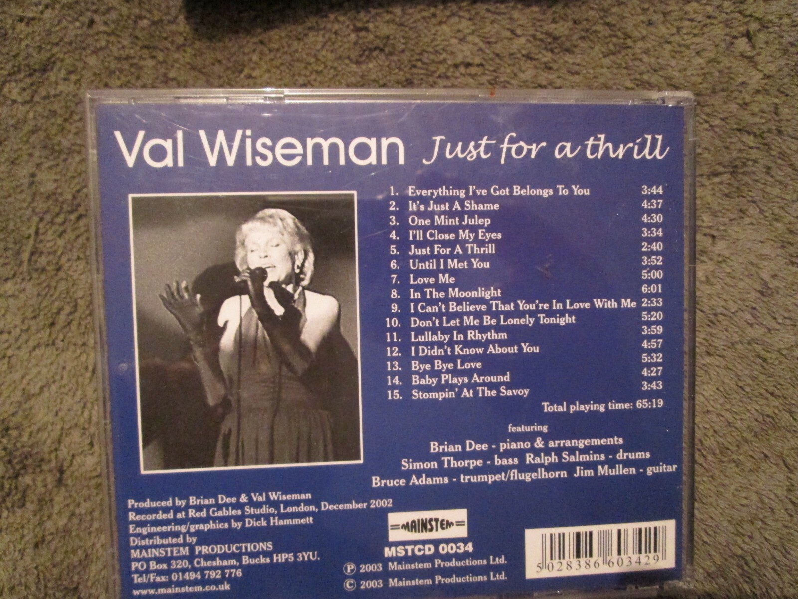 Val Wiseman - Just for a Thrill (2003) for sale online | eBay