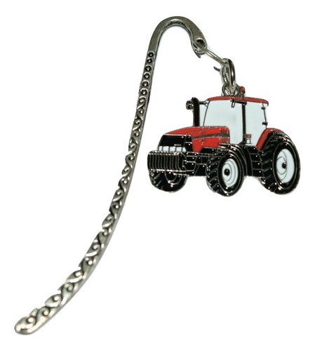 Red Tractor Bookmark Detailed Enamel Farming Gift Reading Books Mens ...