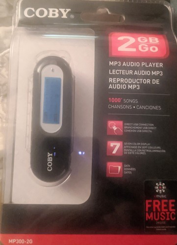 Coby MP300 Black ( 2 GB ) Digital Media Player for sale online | eBay