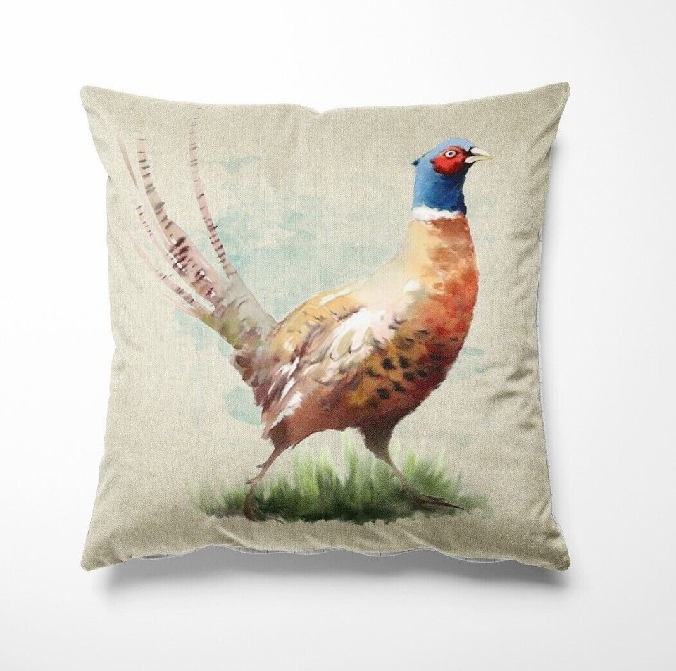 Animal Country Creature Linen Look Cotton Rich Fabric Cushion Panels ...