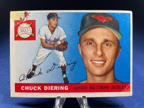 1955 Topps Baseball Card Chuck Diering #105 Baltimore Orioles | eBay
