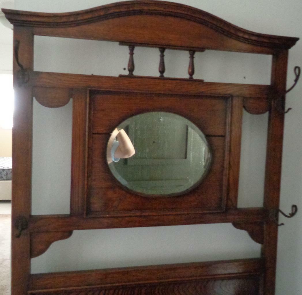 Beautiful Early 20th Century Hall Tree – Original Hardware – GORGEOUS ...