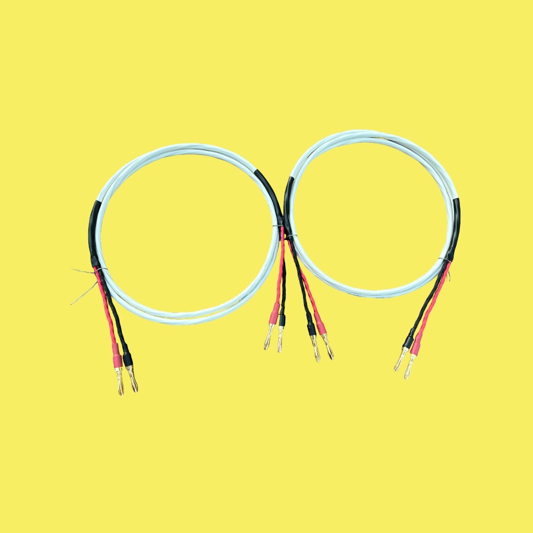 Belden 14AWG OFC Pure Copper OFC wire Pair 2/2 Banana Speaker Cable | eBay