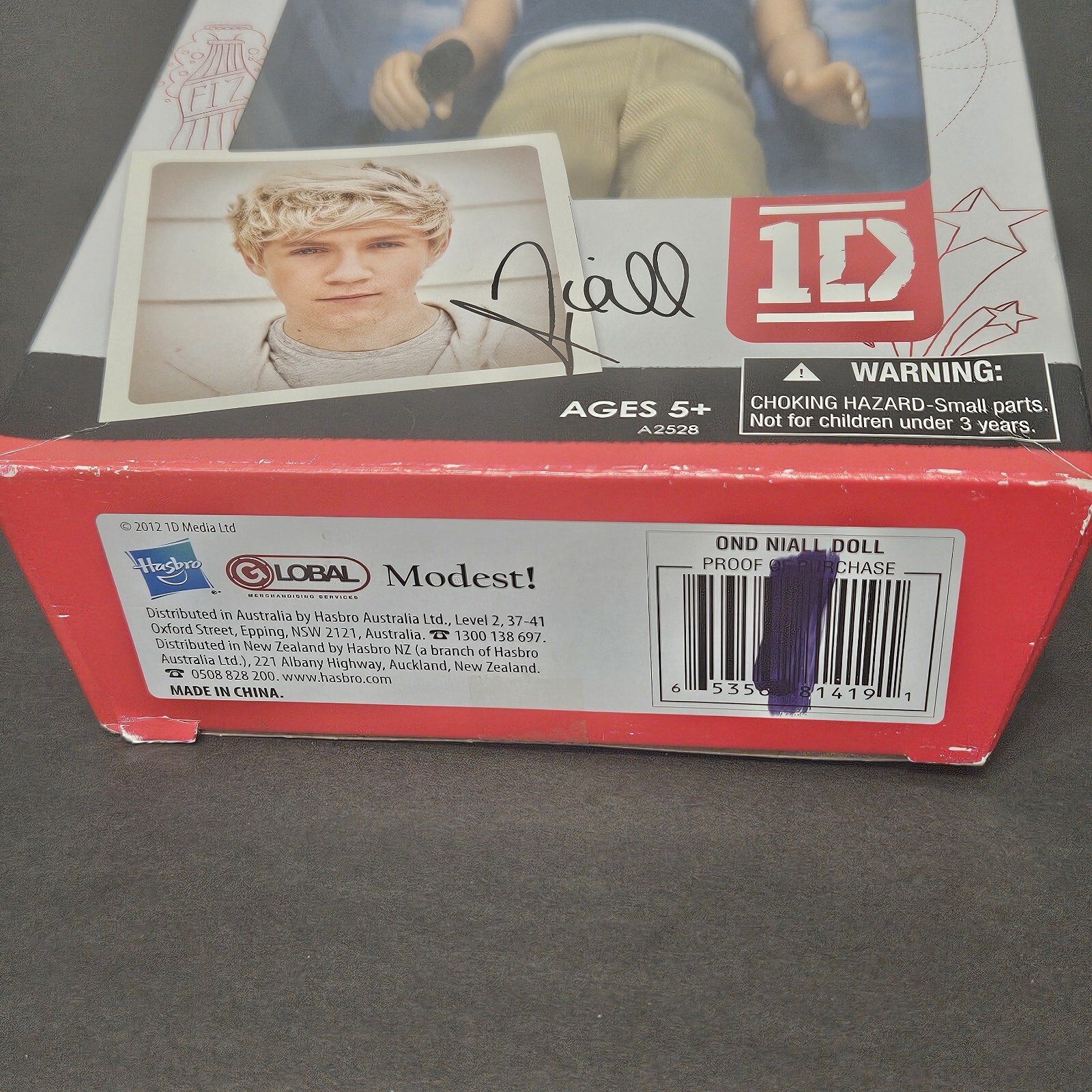 ONE DIRECTION 1D I Love Niall Horan Doll Figure Hasbro Global 2012 New