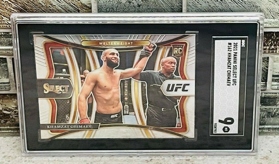 2021 Select UFC #162 ROOKIE Premier Level KHAMZAT CHIMAEV SGC 9 Mint ...