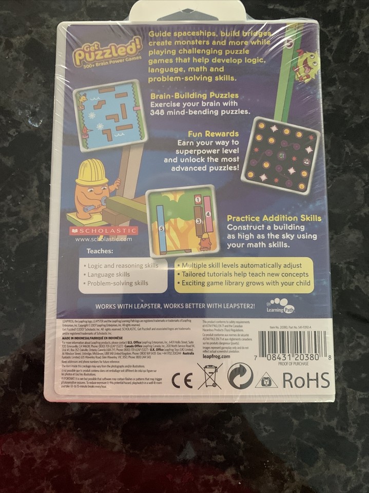Brand New LeapFrog GET PUZZLED Learning Game for Leapster Sealed | eBay