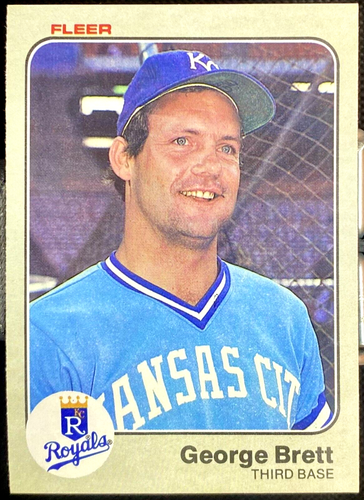 1983 Fleer Baseball Card #108 George Brett (HOF) Kansas City Royals NM ...