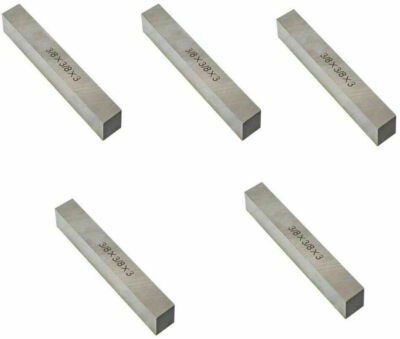 5 Pieces Pcs Set HSS Square Tool Bit 3/8" x 3" (9.5mm x 75mm) M2 Grade ...