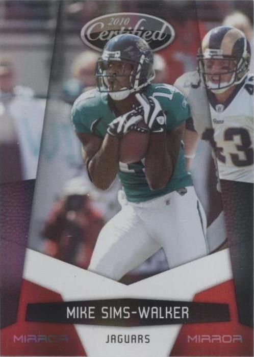 2010 Certified - Mike Sims-Walker #69 Mirror Red /250 for sale online ...