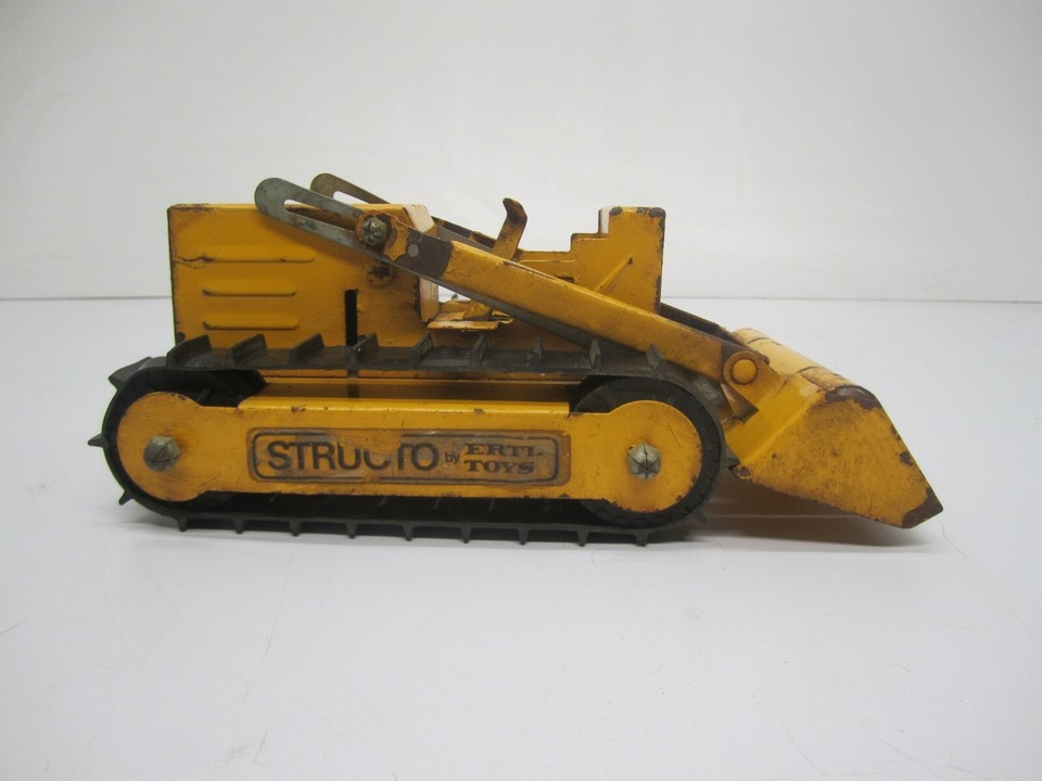 Vtg ERTL Toys Structo 3501 Construction Hi-Lift Bulldozer Toy Pressed ...