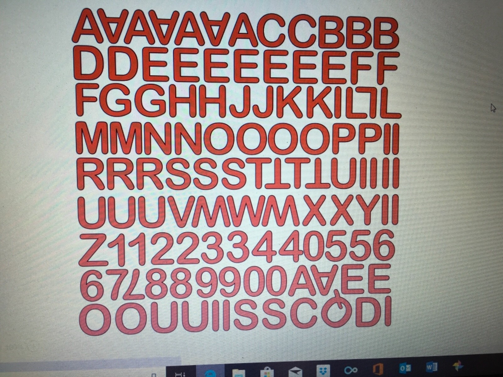 VINYL LETTERS 100 + Red 3/4 Inch Stick on Self Adhesive Letters/Numbers ...