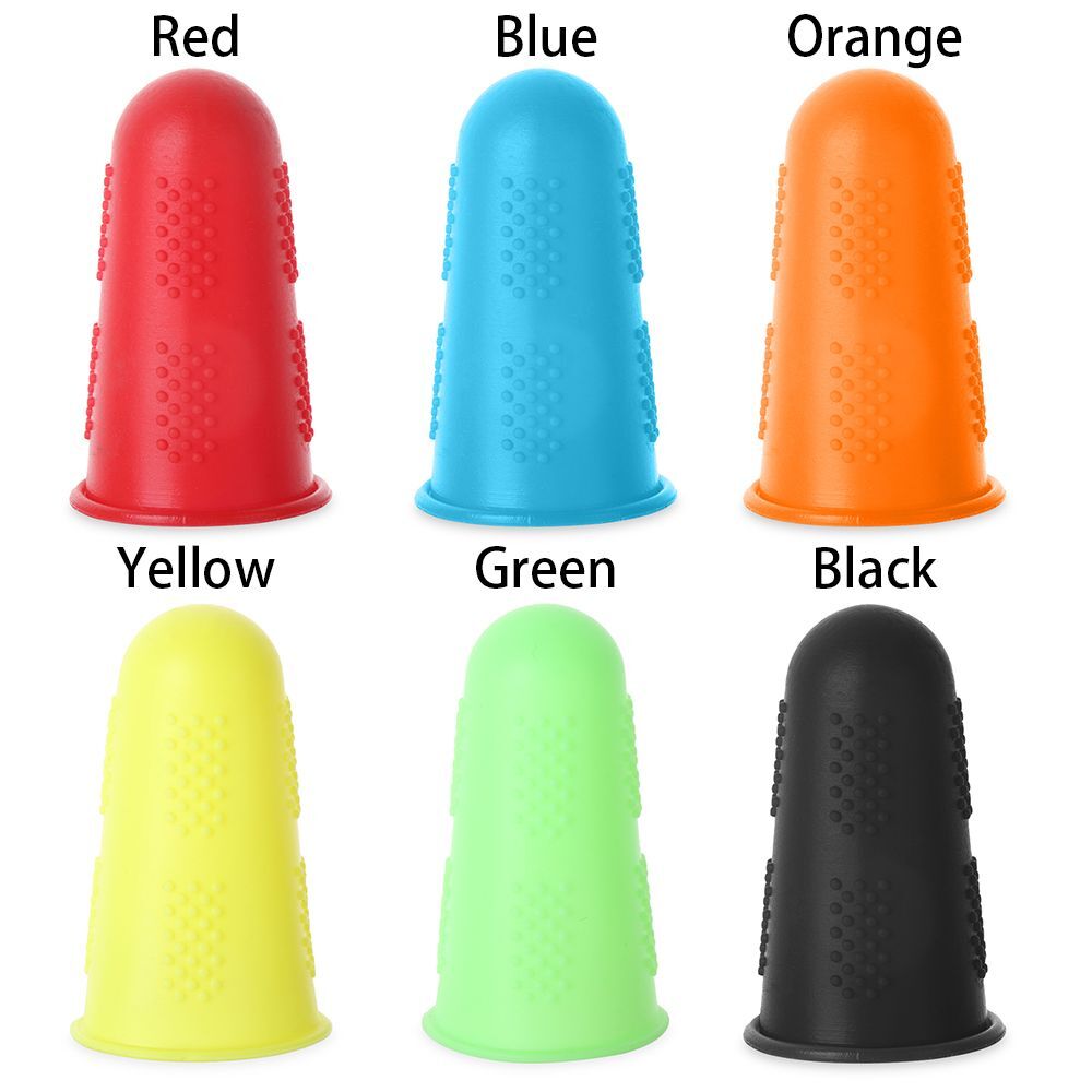 Thimble Sewing Guard Caps Finger protector Silicone Finger Cover Non ...
