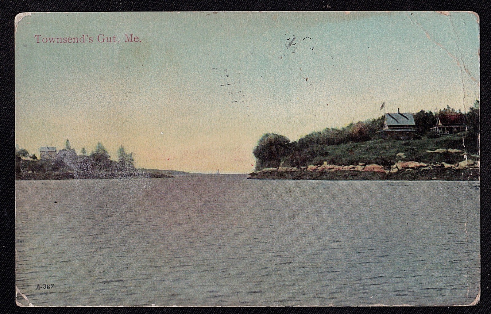 Vintage Antique Postcard Townsend's Gut, Maine 1911 | eBay