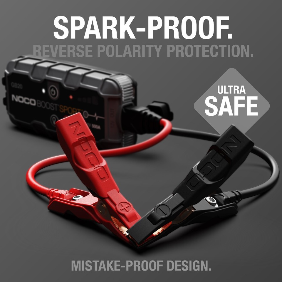 NOCO Boost Sport GB20 500A 12V UltraSafe Portable Lithium Battery Jump ...