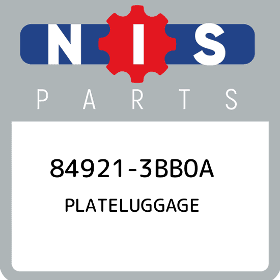 84921-3bb0a Nissan Plateluggage 849213BB0A Genuine OEM Part for sale ...