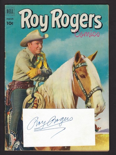 Golden Age 1952 Dell Roy Rogers comic no. 51 - FINE with signed index ...