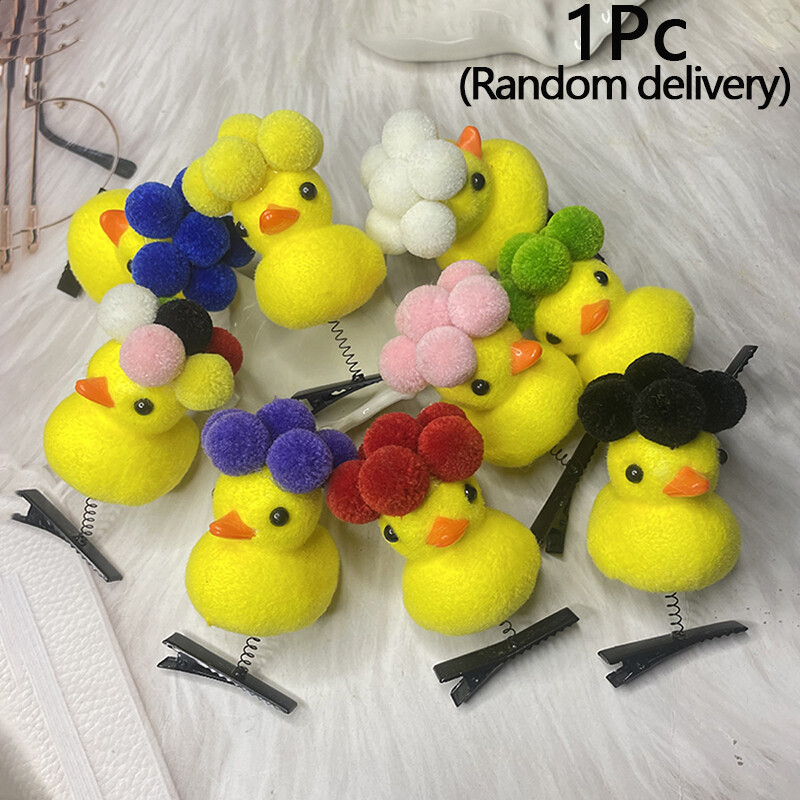 Little Yellow Duck Hairpin Spring Hair Hooks Girl Accessories Duck ...