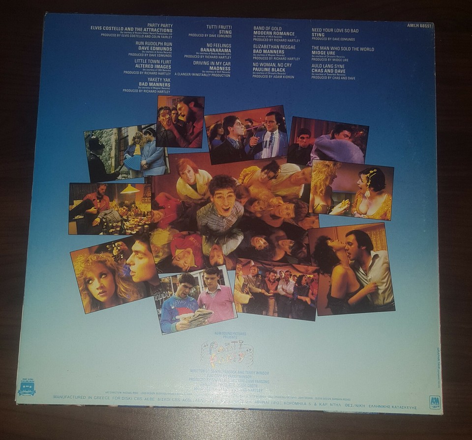 OST Party Party 1982 Greek LP Madness,Bananarama,Sting,Costello,Bad ...