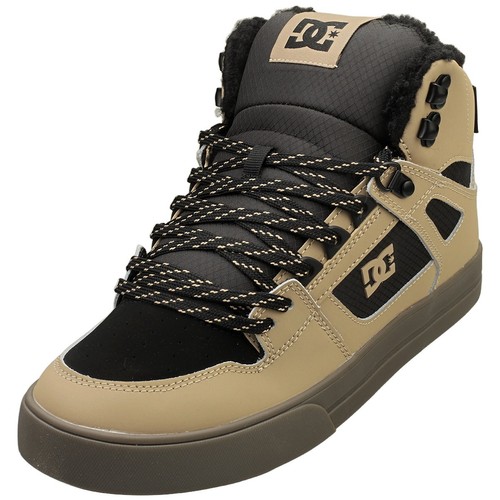 DC Shoes Pure High Top Wc Wnt Mens Skate Sneakers in Tan Black - 9.5 US ...