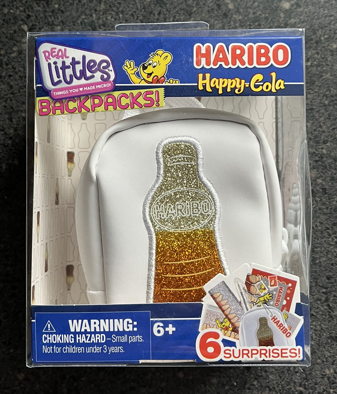 Real Littles - BACKPACKS! - HARIBO HAPPY COLA - NIB - 6 surprises ...