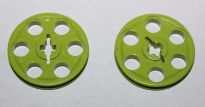 Lego Technic Lime Wedge Belt Wheel ref 4185 sets 8108 8959 8961 8964 ...