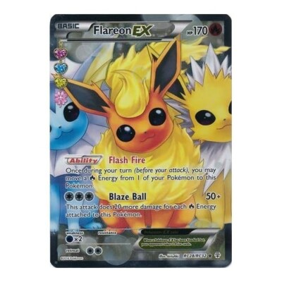 Pokémon TCG Flareon-EX Generations RC28/32 Holo Full Art Ultra Rare | eBay