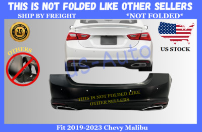 Fit 2019- 2025 Chevy Malibu Rear Bumper Complete Assembly w/4 sensers ...