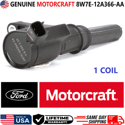 OEM MOTORCRAFT Ignition Coil For 1997-2011 Ford Lincoln Mercury, 8W7E ...