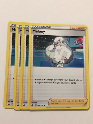 Pokemon Card Chilling Reign 4x Playset Melony 146/198 | eBay