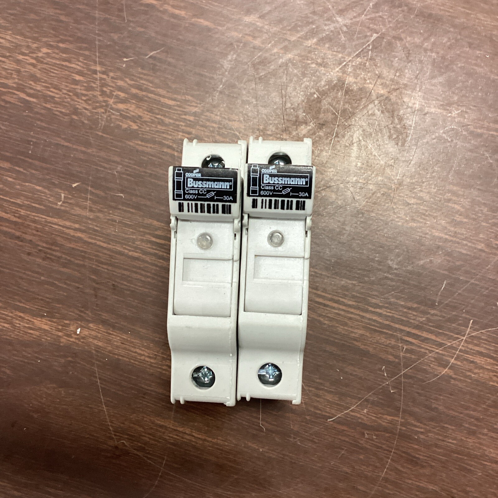 (LOT OF 2) Cooper Bussmann CHCC Fuse Holder Class CC 30A 600 V 1-Pole ...