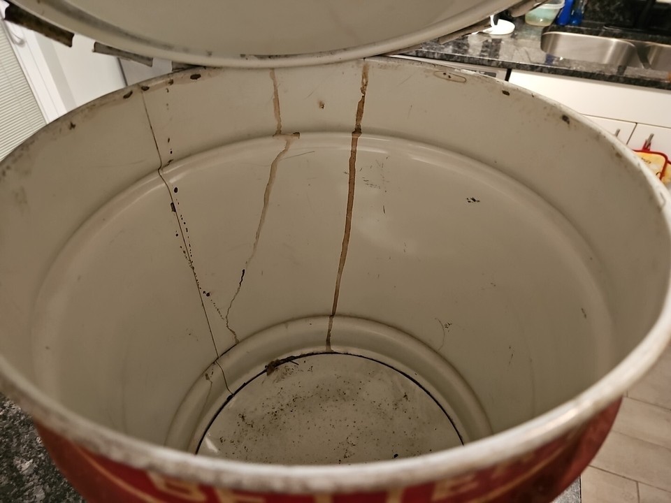 ANTIQUE 1940 10 GAL USA PEPSI COLA CO. METAL SYRUP DRUM LONG ISLAND ...