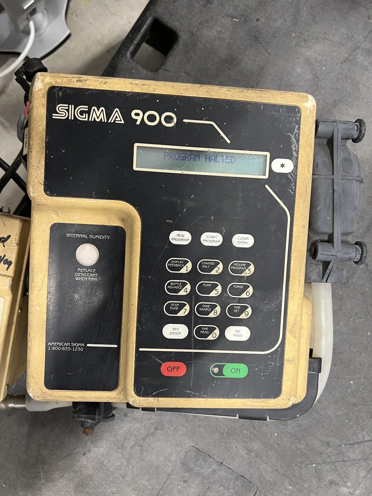 Hach SIGMA 900 Portable Autosampler CONTROLLER w Battery charger As iS ...