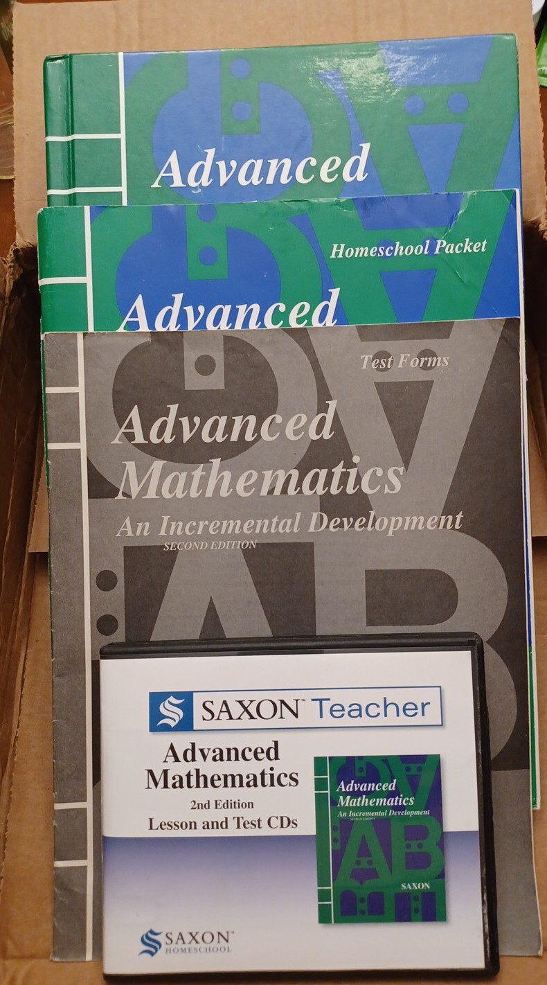 Saxon Advanced Math Text 2nd Ed. (Hardcover),Tests, and CDs Homeschool ...
