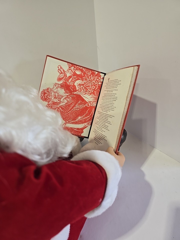 Vtg TL TOYS STORY TELLING SANTA Claus Recites Twas Night Before ...