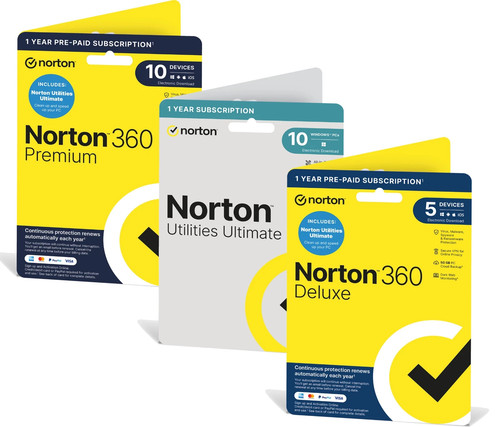 Norton Antivirus 360 + Utilities Ultimate 5/10 Devices 1 Year - 5 ...