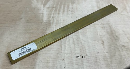 C360 Solid Brass Flat Bar Stock 12" long 1/4" x 1" milling plate diy knife | eBay