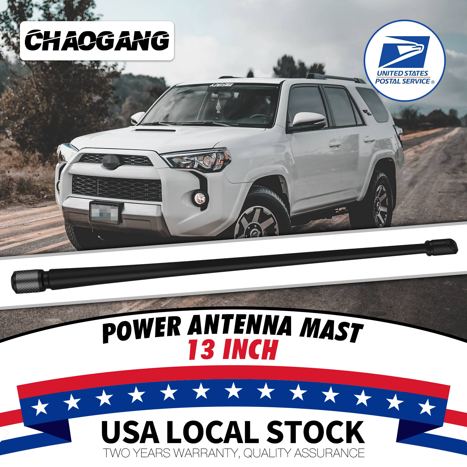 13INCH BLACK ANTENNA MAST CONVERSION KIT FOR Toyota 4Runner 1996- 2017 ...