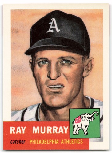 1991 Topps Archives 1953 #234 Ray Murray Bio white text Philadelphia ...