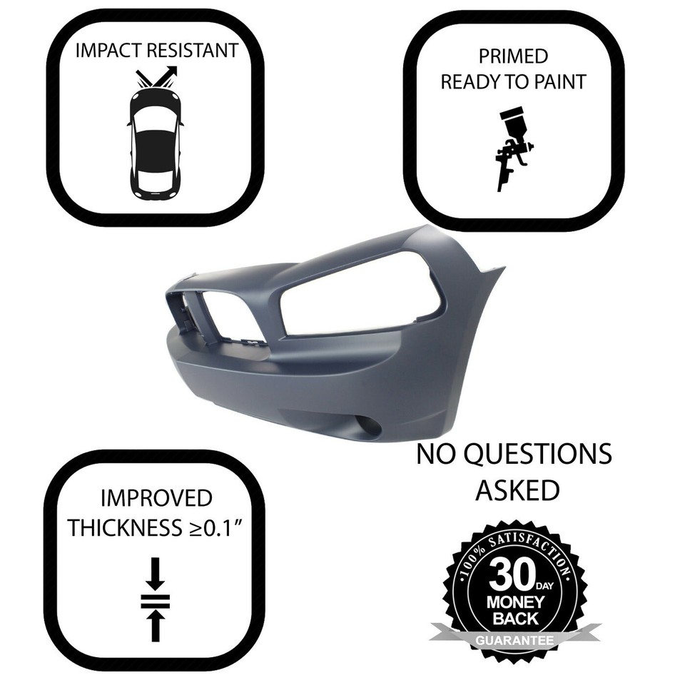 Front Bumper Cover For 2006-2010 Dodge Charger SE SXT Primed 4806179AE ...