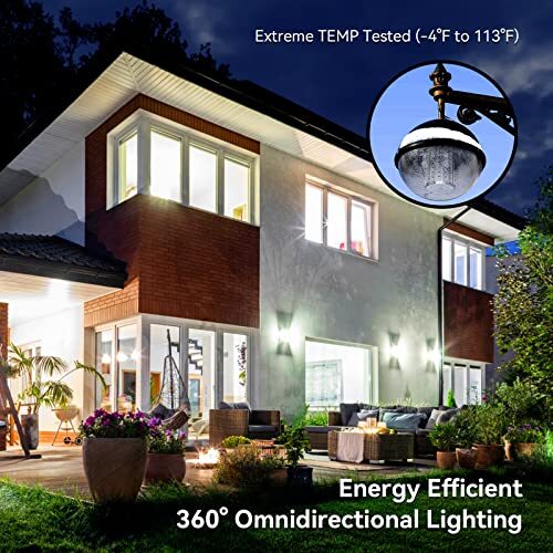 2 Pack 500W Equivalent LED Corn Light Bulb 5500 Lumen 6500K 60W Large ...