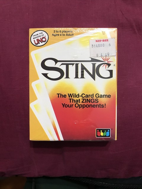 Sting Card Game From The Makers of UNO Vintage 1984 International Games ...
