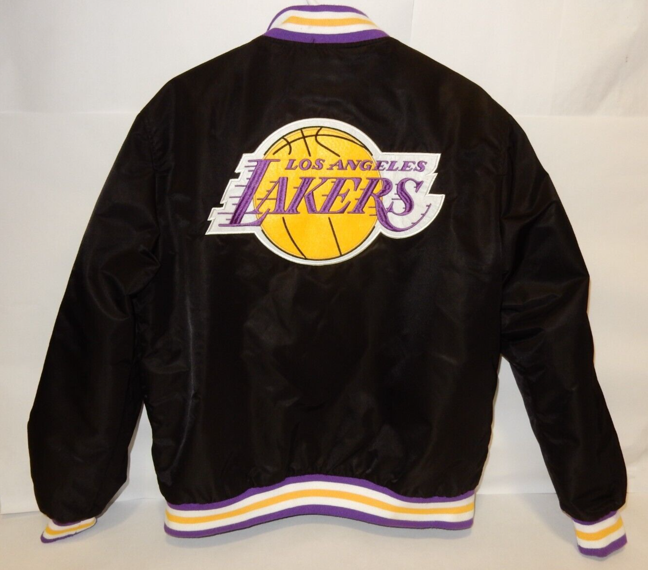 PRIMARK NBA LOS ANGELES LAKERS JACKET BLACK & PURPLE MEN'S MEDIUM ...