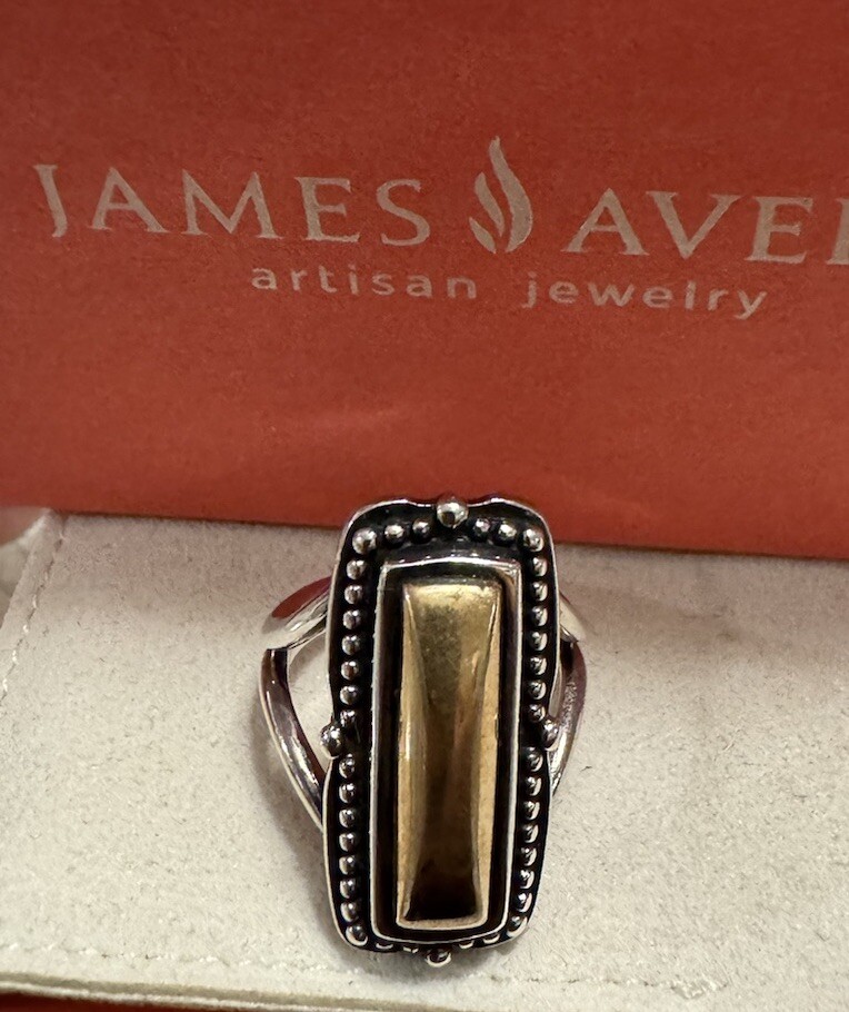 Rare Retired James Avery Heirloom Ring 925 Sterling S… - Gem