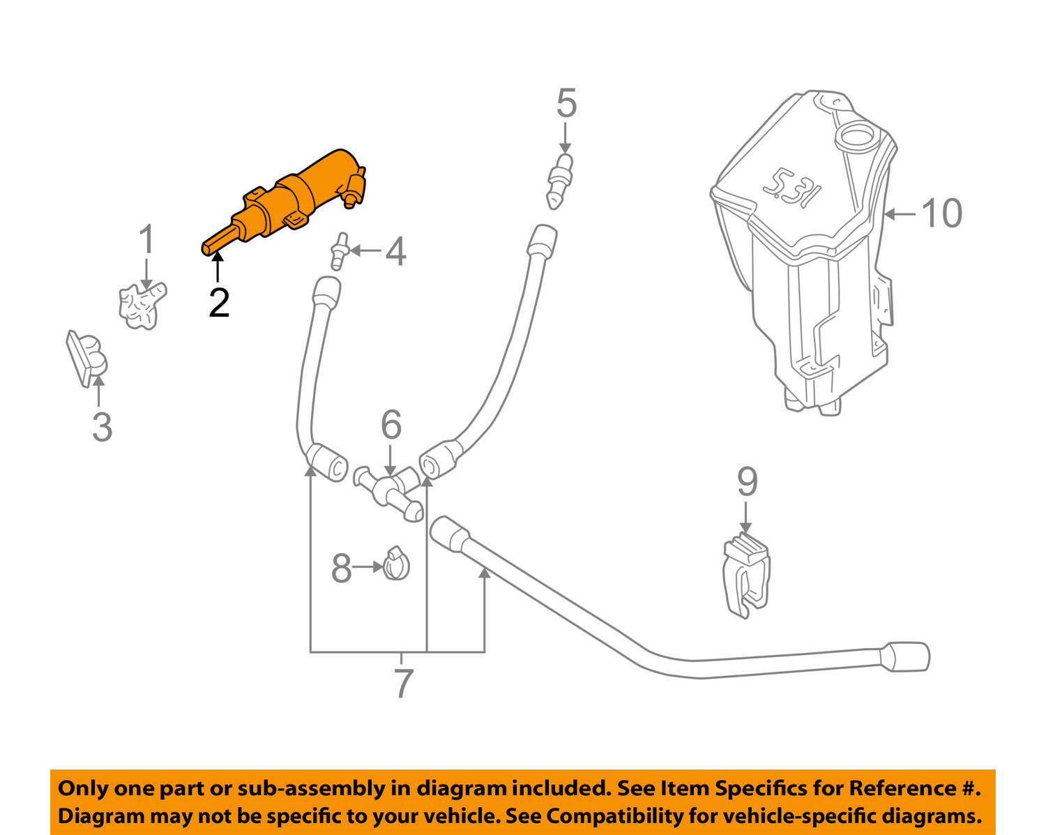 Headlight Washer Telescopic Nozzle For BMW 3 Series E46 1998-2005 ...