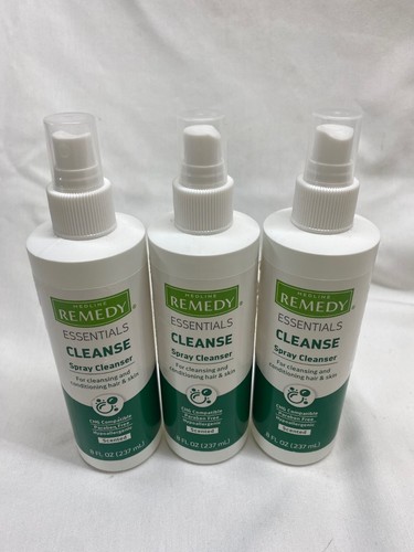 Medline Remedy Essentials Spray (8 fl oz) LOT OF 3 Full Body Cleanser ...