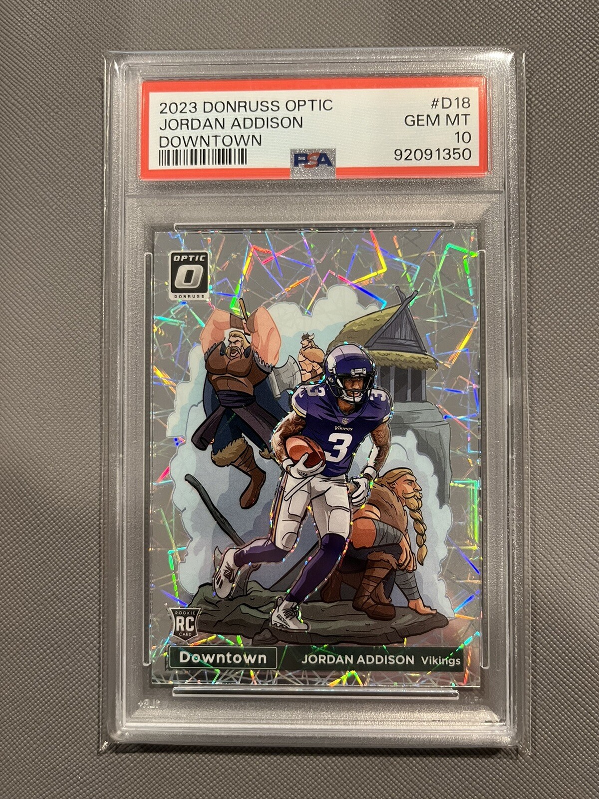 Jordan Addison 2023 Optic #D-18 Downtown Price Guide - Sports Card Investor
