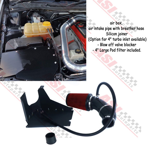 For FORD BA BF FG XR6 Falcon F6 4" Turbo side Intake Complete cold Air ...